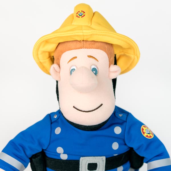 Plush Fireman Sam with Hearing aid or Cochlear Implant